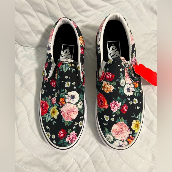 Vans | Shoes | Flower Vanssooo Cute | Poshmark